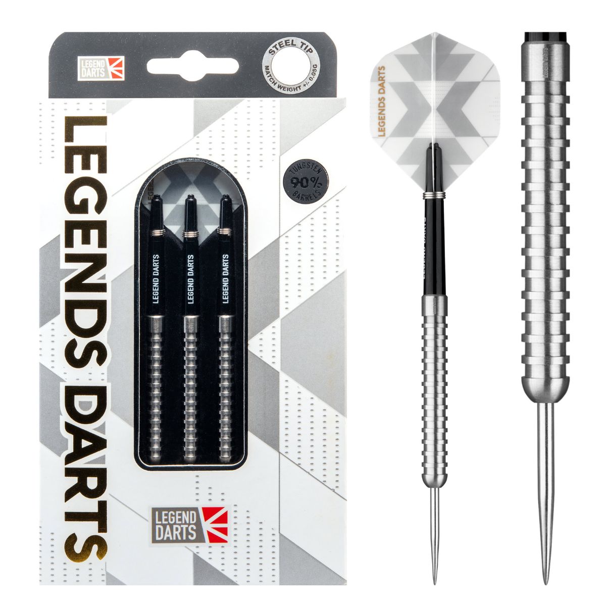 Legend Darts Šipky Steel Pro Series - V12 - Square Cut - 24g | E-šipky