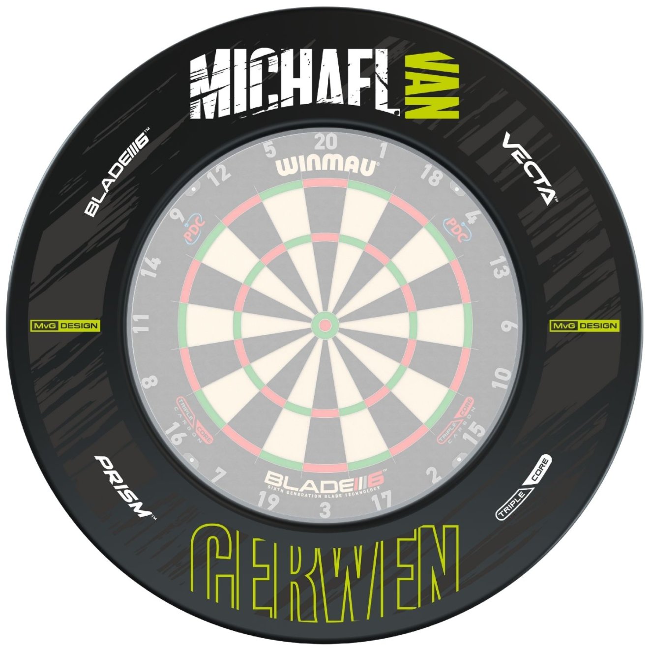 Winmau Surround - kruh kolem terče - Michael van Gerwen - Retro | E-šipky