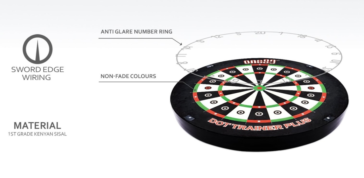 One80 Sisalový terč Dot Trainer Plus | E-šipky